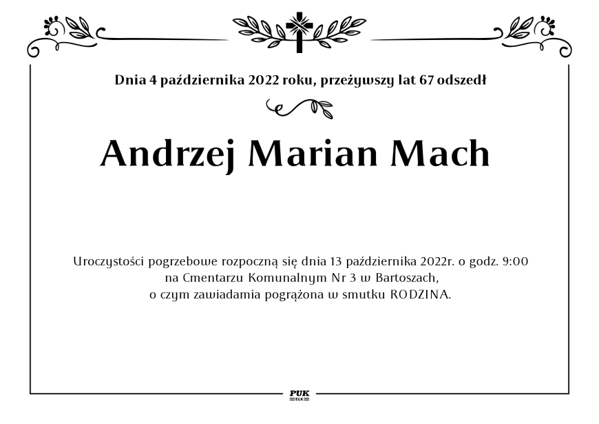 Ostatnio odeszli... | Zakład Usług Pogrzebowych | P.U.K. EŁK